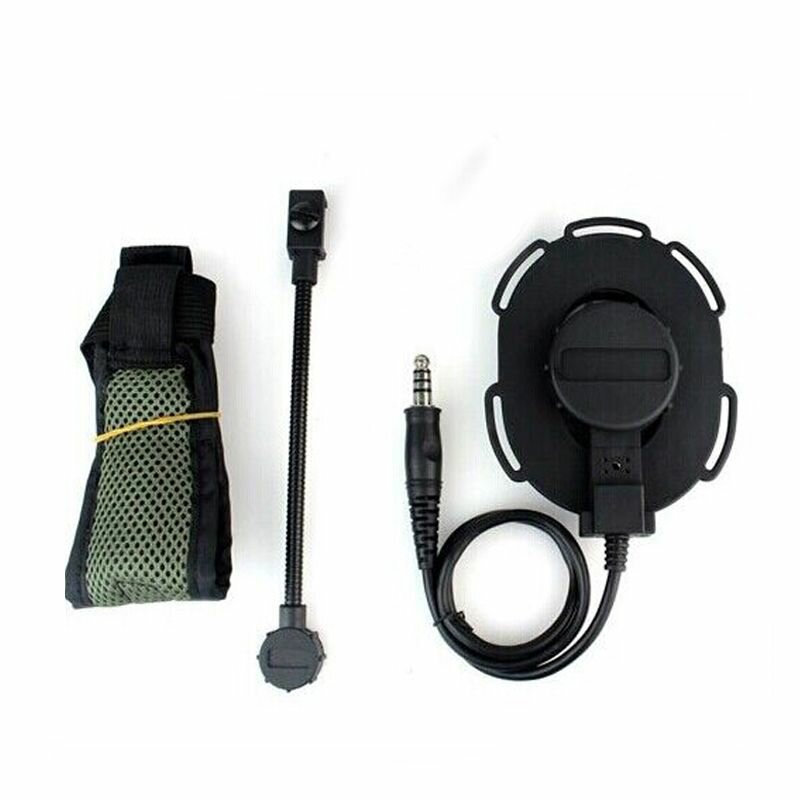 Тактическая гарнитура Bowman Elite II, U94 PPT, нажатие на кнопку, наушники для Kenwood Two Pins, Baofeng UV-5R