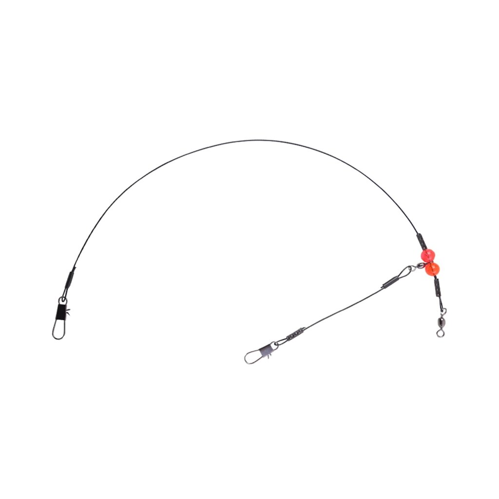 Оснастка Leader Line с Вертлюгами Snap Wire Leader для Рыболовных Принадлежностей с Крючком