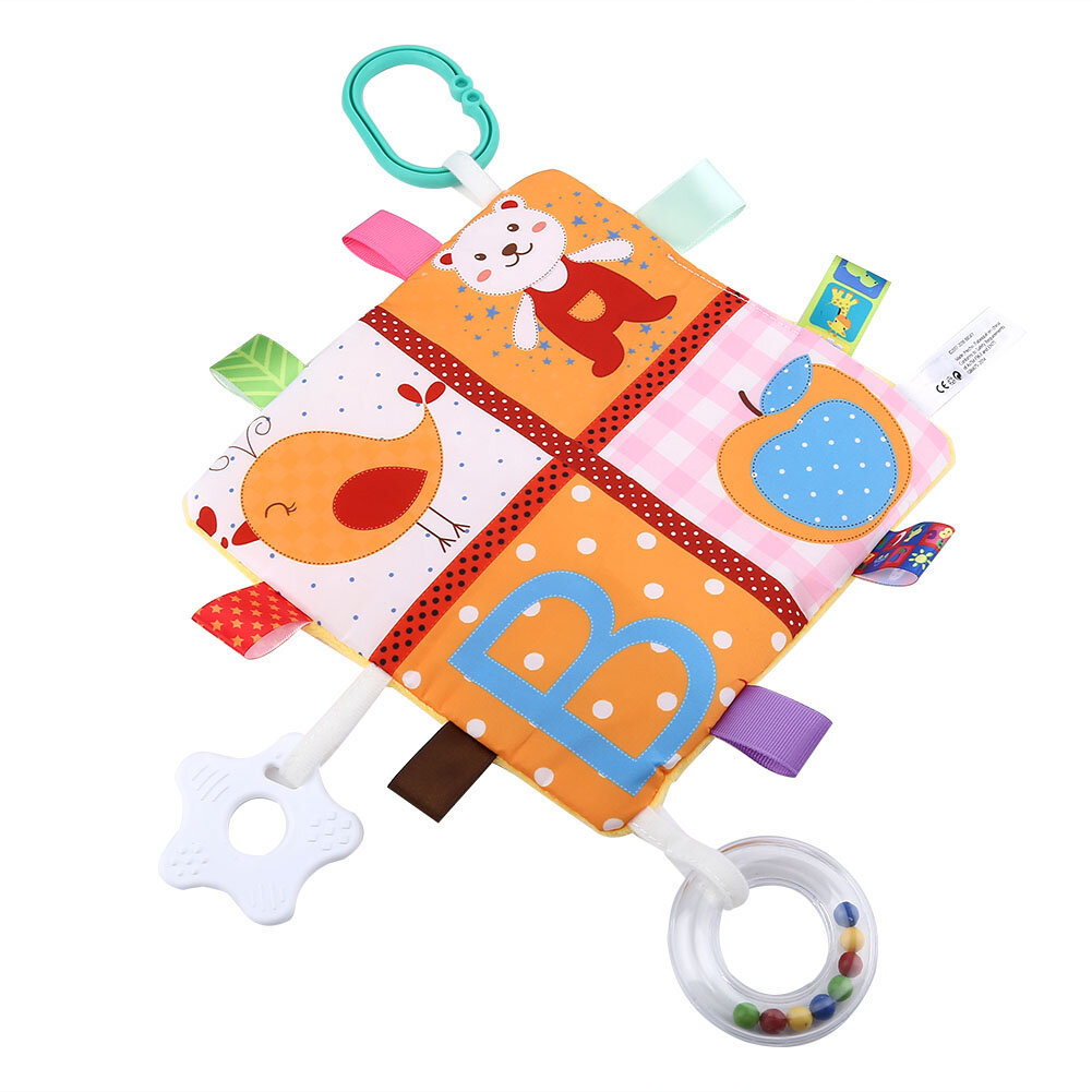 Мягкое полотенце-игрушка для младенцев, прорезыватель, успокаивающая соска, милое мультяшное плюшевое полотенце для рук (#4)