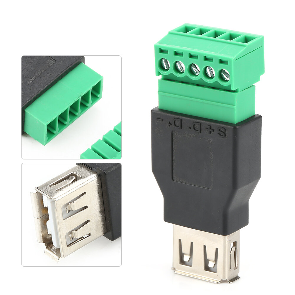 Беспаечный адаптер Quicklink типа A, гнездовой USB-адаптер, 2 шт.