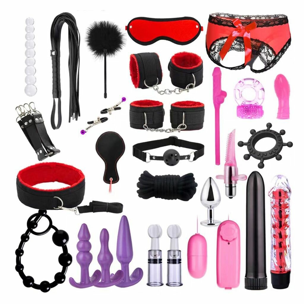 1 SET SET SEX TOY SEX 28PCS DILDO DILDO Vibrator, красный