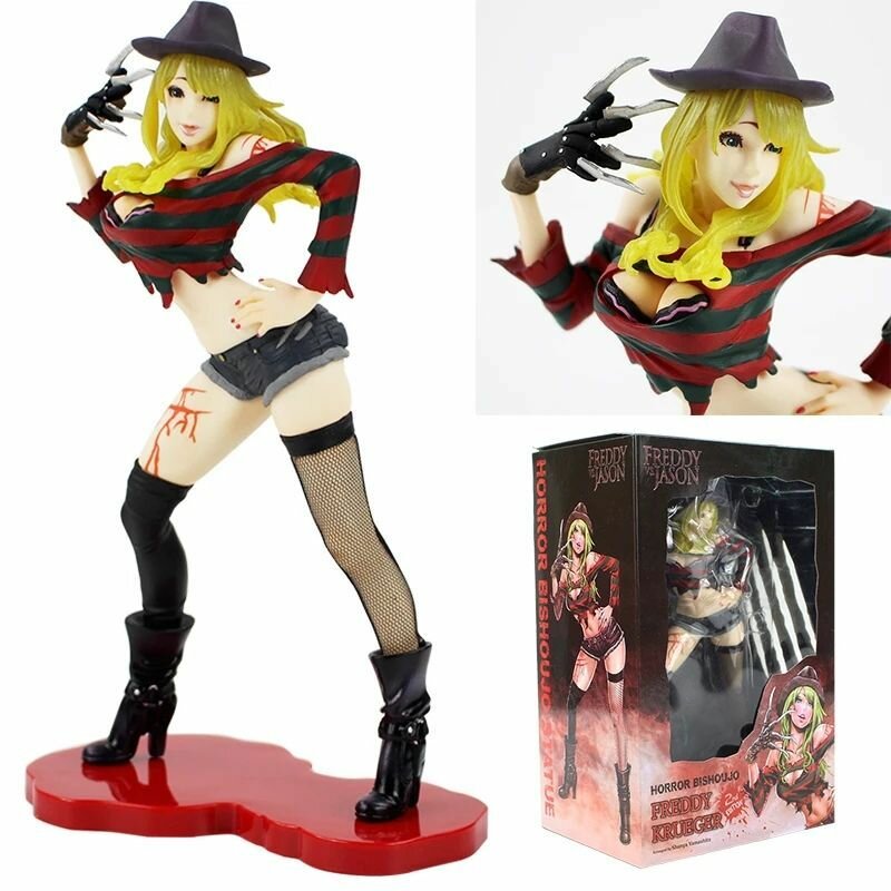 Фигурка аниме сексуальная девушка (New Arrival Horror Bishoujo Krueger Statue PVC Action Figure )21см-пакет