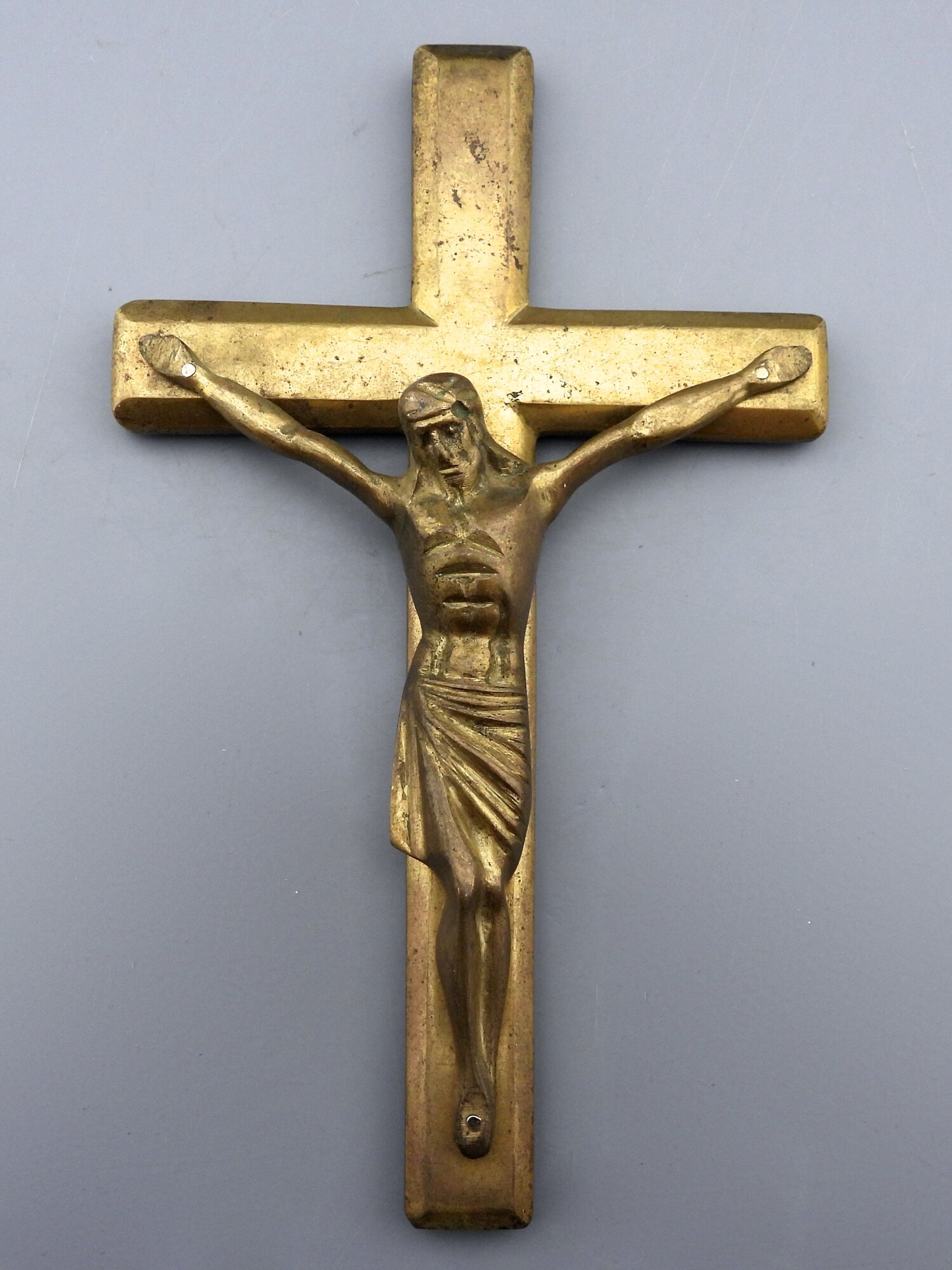 Крест распятие 20х12 см бронза литье