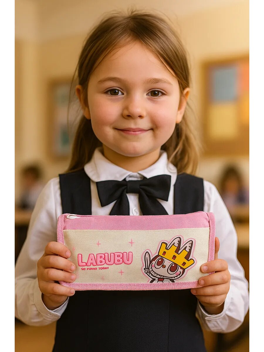 Пенал с 2мя отделениями Labubu