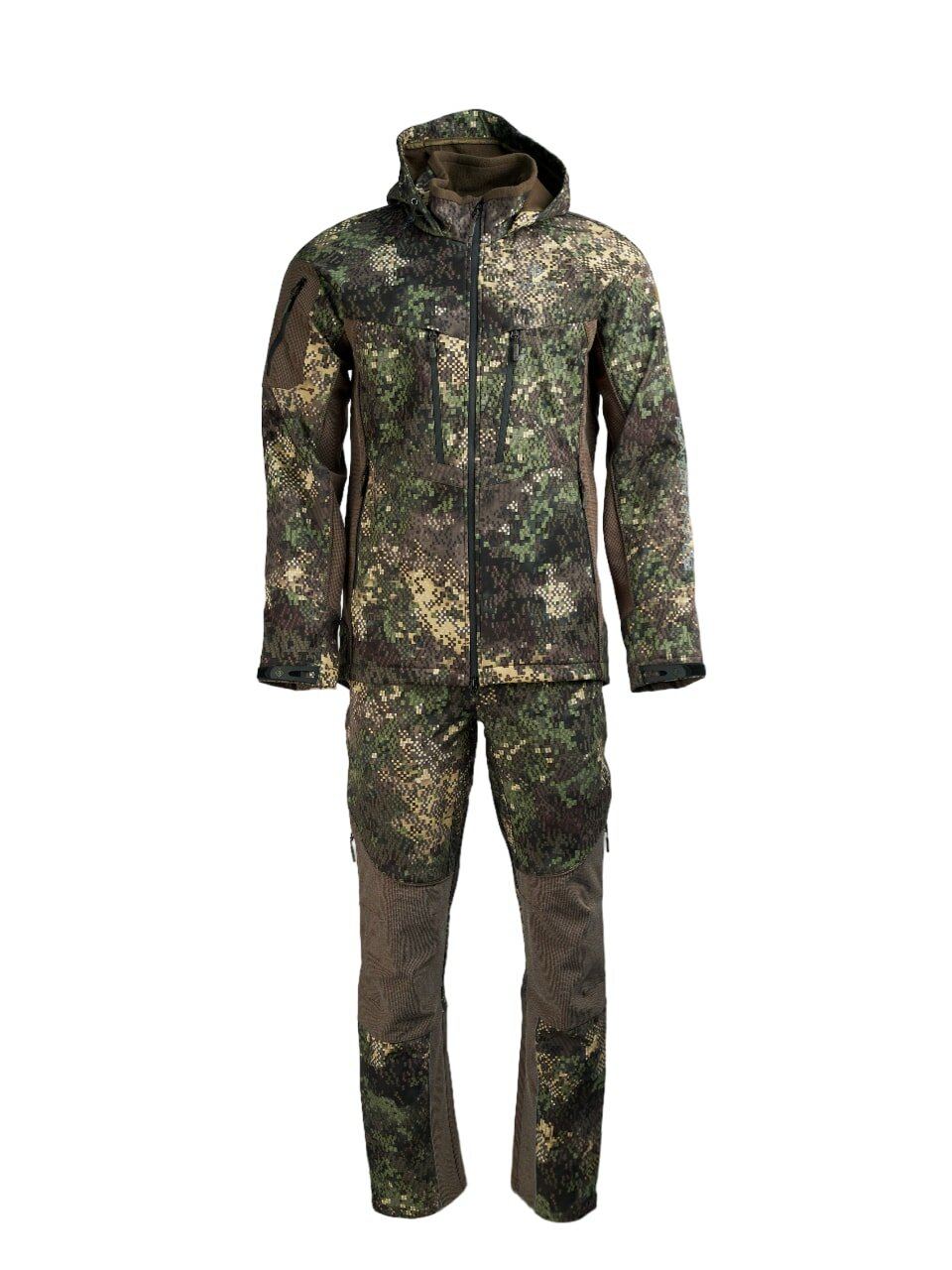 Тактический теплый костюм демисезонный мужской флисовый, одежда для охоты и рыбалки