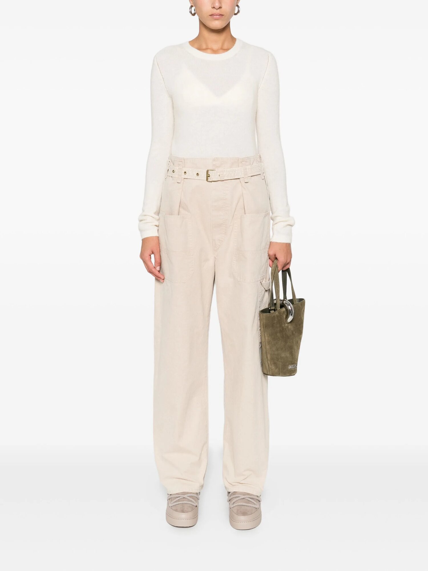 Свитер Isabel Marant Round-neck long-sleeve sweater, размер 36, , разноцветный — фото 1