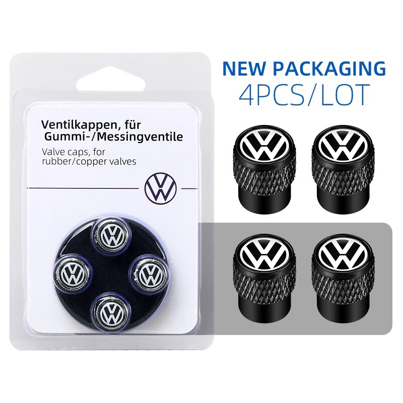 Airdust водонепроницаемые автомобильные колеса, колпачки для клапанов шин, чехлы для штока шин для Volkswagen Touran Golf VW Passat Polo Bora Altea