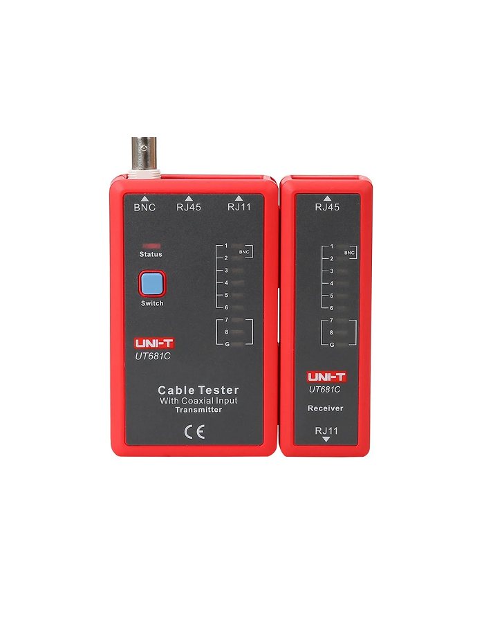Тестер кабелей UNI-T UT681C RJ45/RJ11/12/BNC, профессиональный, высокая точность