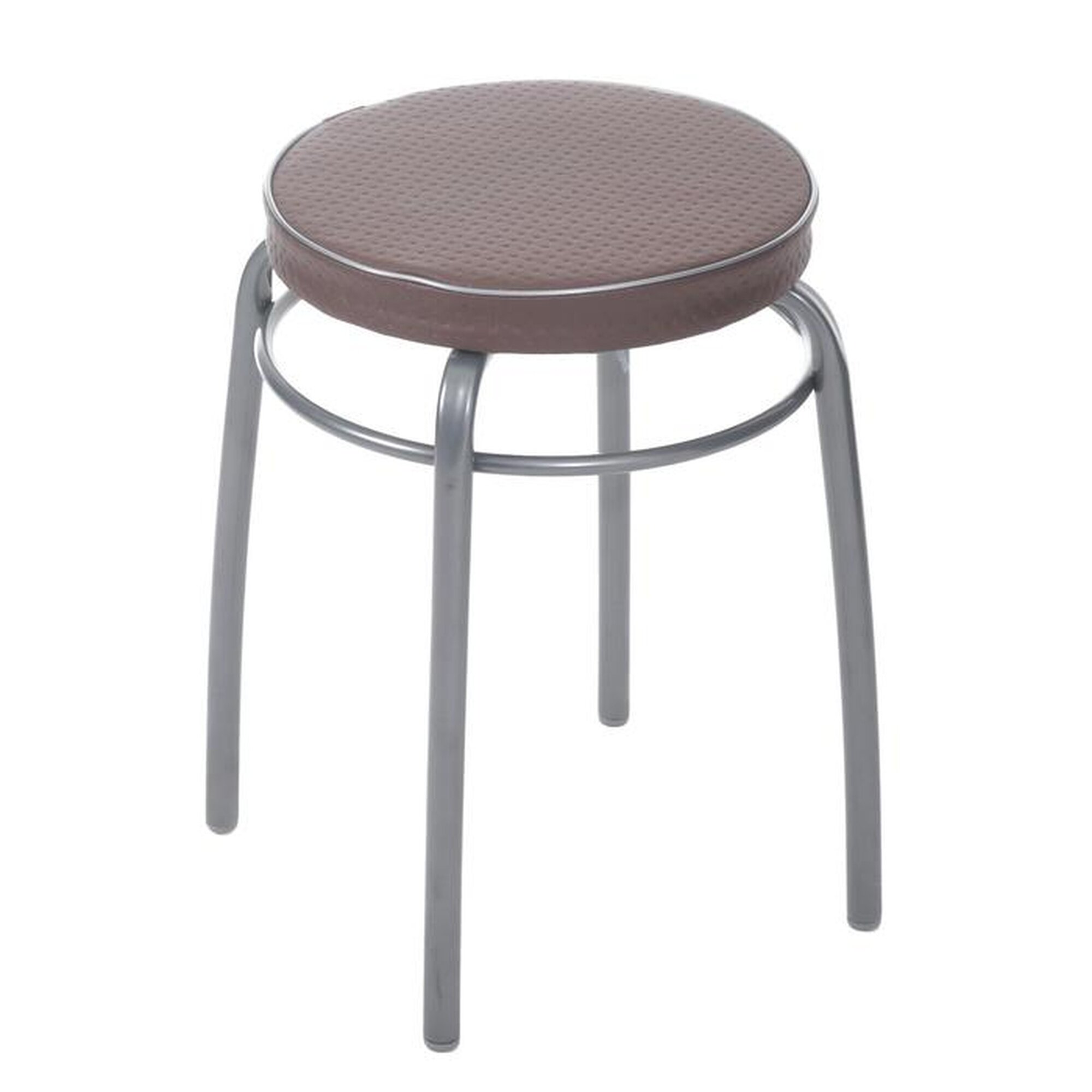 Табурет Nika "Ника элит", кухонный, обивка из искусственной кожи, цвет коричневый