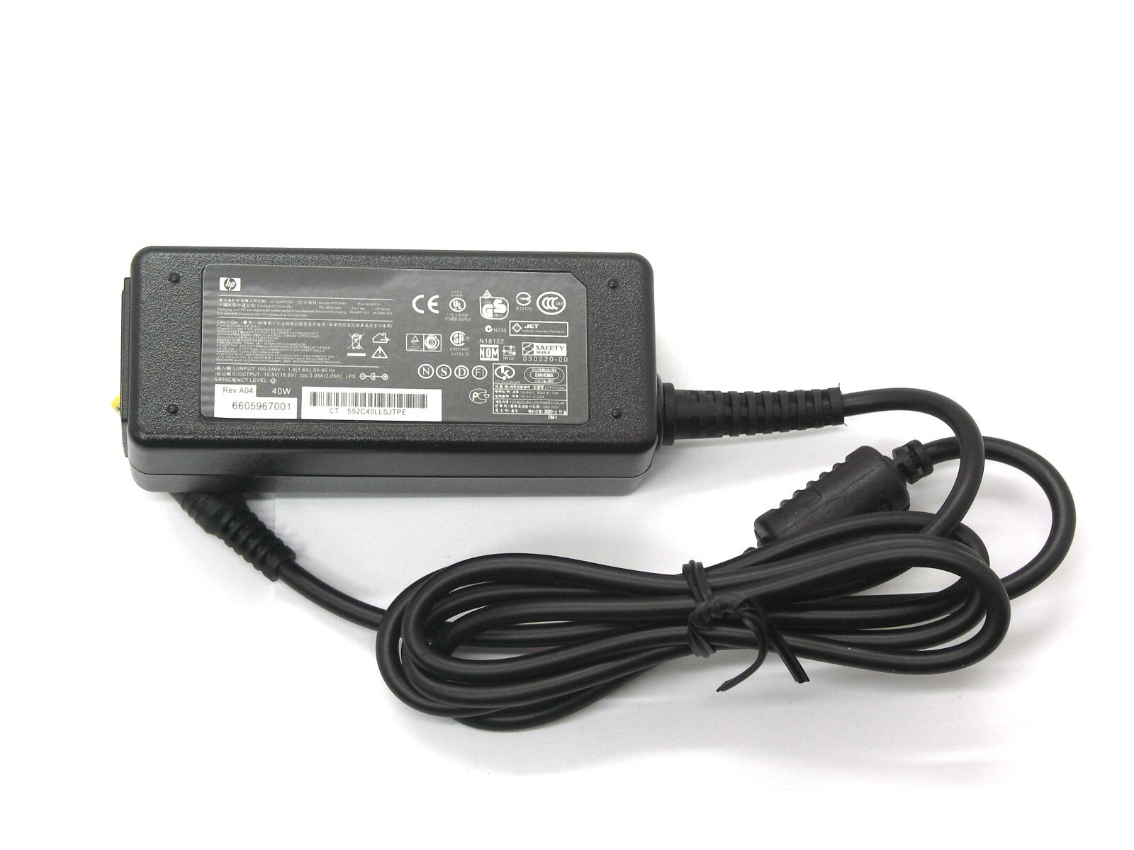 Блок питания для HP 19,5V/2,05A 40W, разъем 4,8x1,7 длинный, с кабелем в розетку, ADP-HP-32