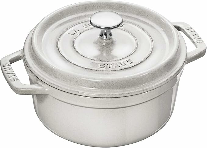 Кастрюля с крышкой STAUB La Cocotte, чугунная, диаметр 18 см, цвет серый, 40501-409
