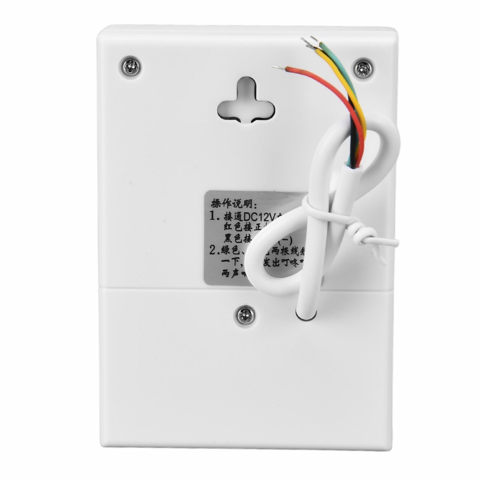 Кабельный дверной звонок 12В с громкостью 90 дБ, белый, без батареек, для систем контроля доступа и домофонов