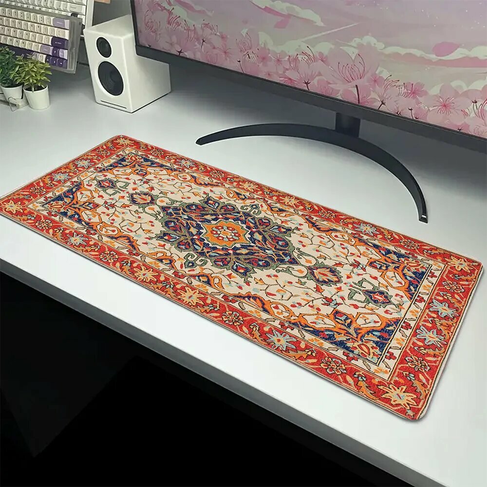 Персидский ковер, большой коврик для мыши XXL, офисный коврик для мыши, коврик для компьютерного стола, резиновый ковер для стола, игровые коврики для клавиатуры 300x900 мм, Persian Carpet (5), 500x1000x3mm