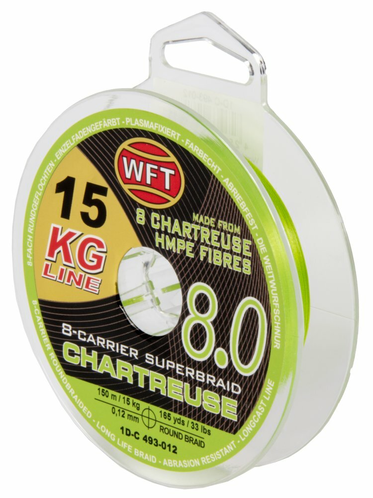 Шнур плетёный WFT KG x8 Chartreuse150/012