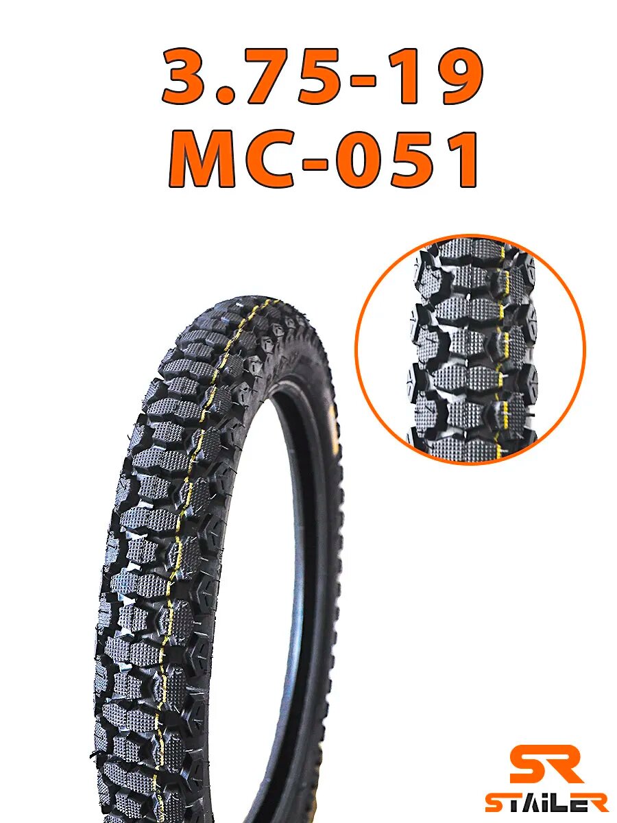 Мотошина для мотоцикла 3.75-19 MC-051