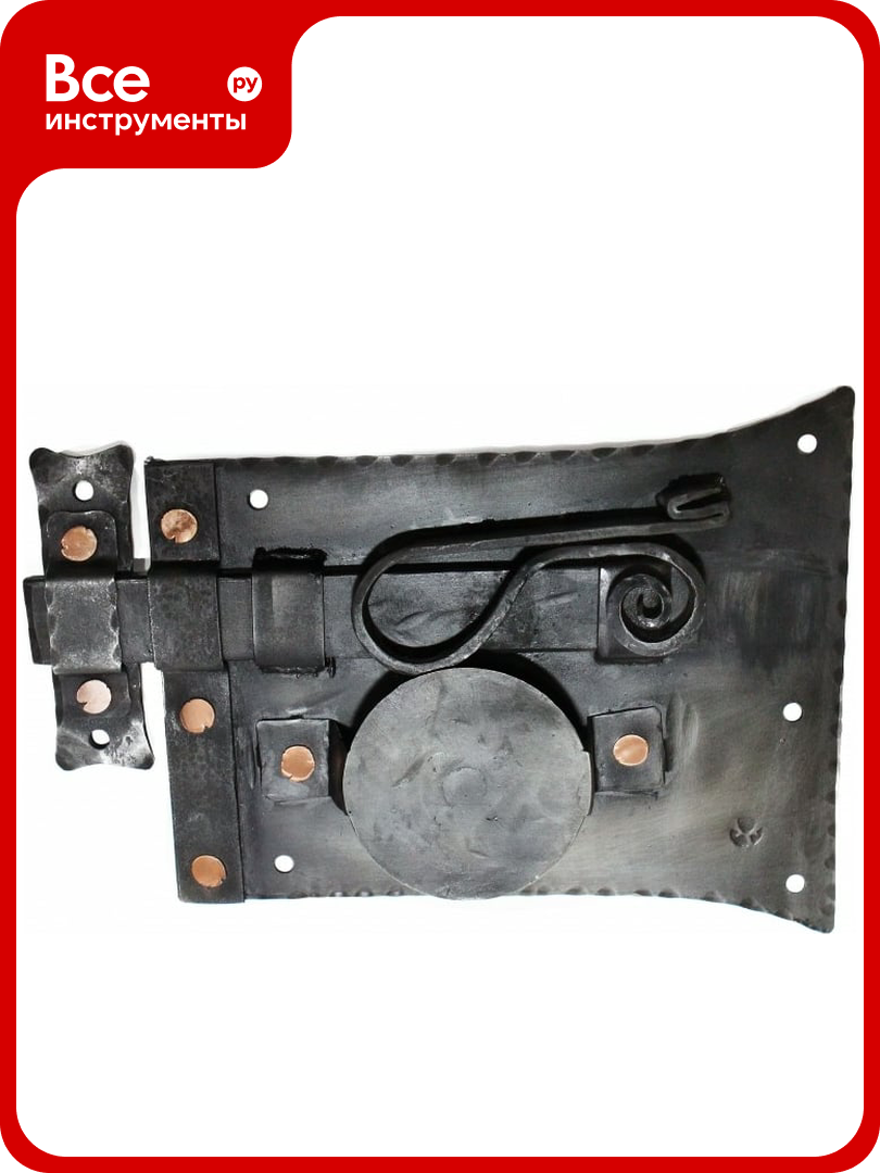 Дверной замок с ключом Covali НС-879 накладной тип бытовой класса, не автоматическое запирание, прямоугольный ригель