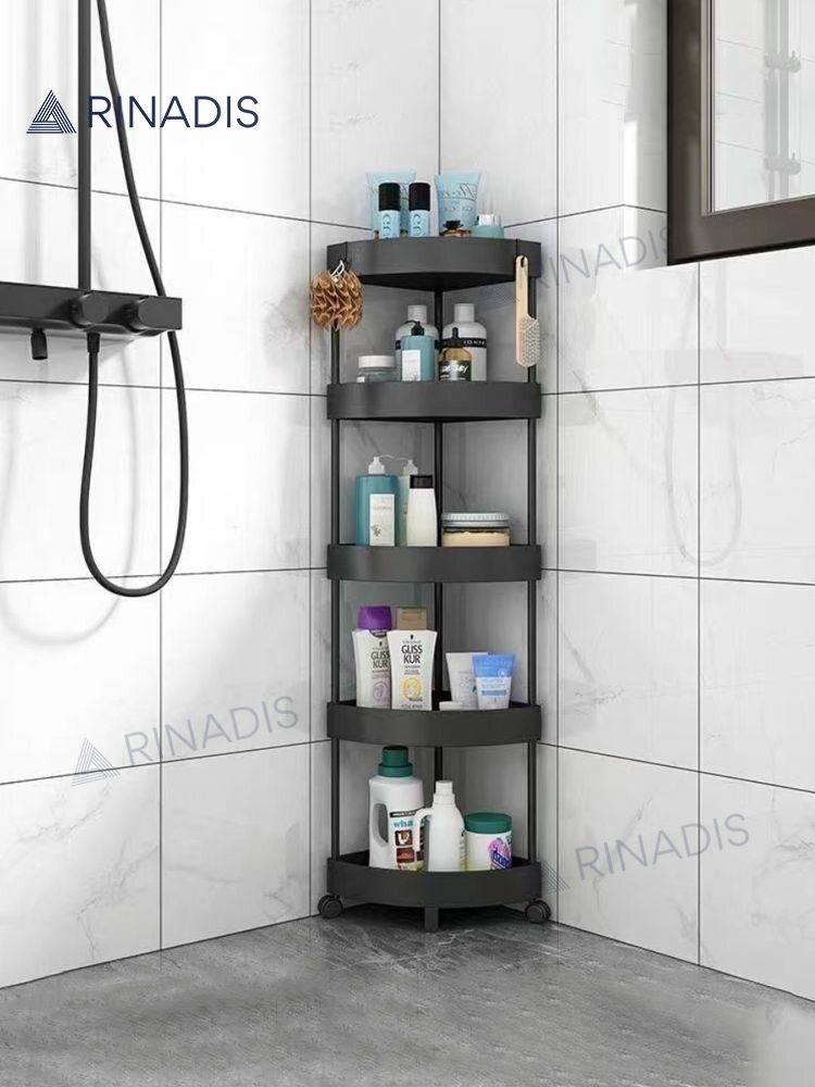 Угловая треугольная полка для ванной, напольная , унитаз, , хранение в