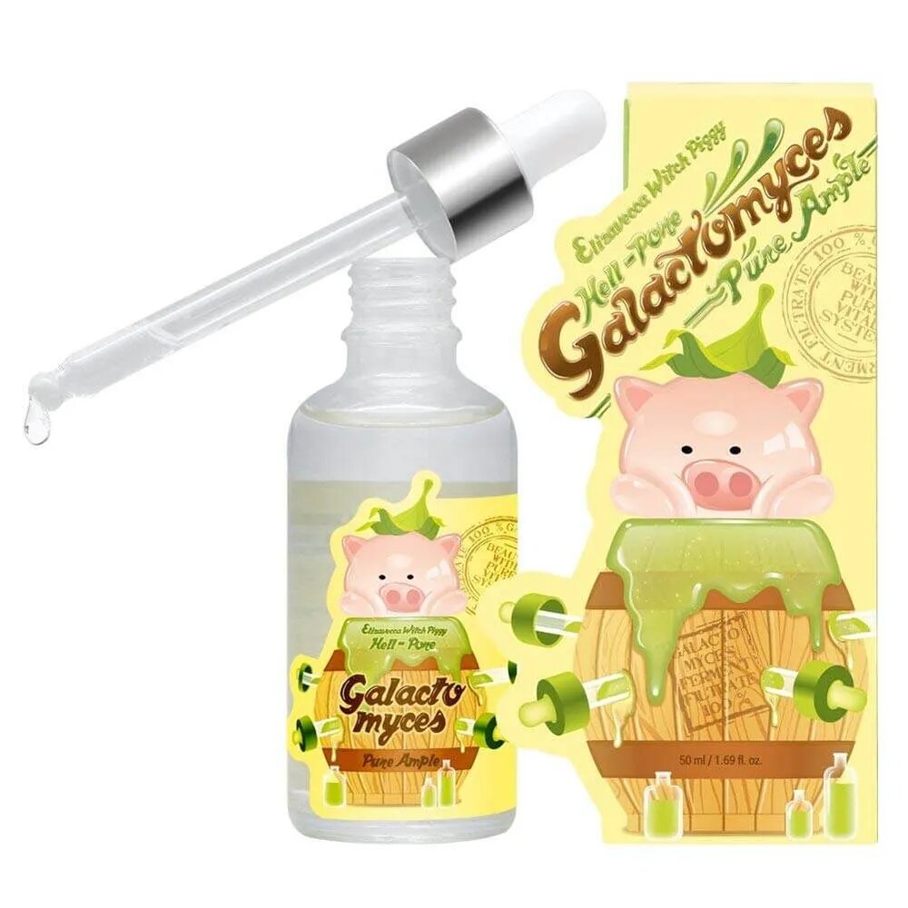 Сыворотка Elizavecca Witch Piggy Hell-Pore Galactomyces Pure Ampule, с галактомисом, 50 мл