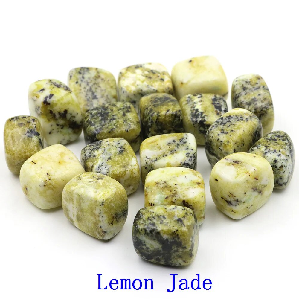 Натуральные камни, кристаллы набор 200g, Lemon Jade