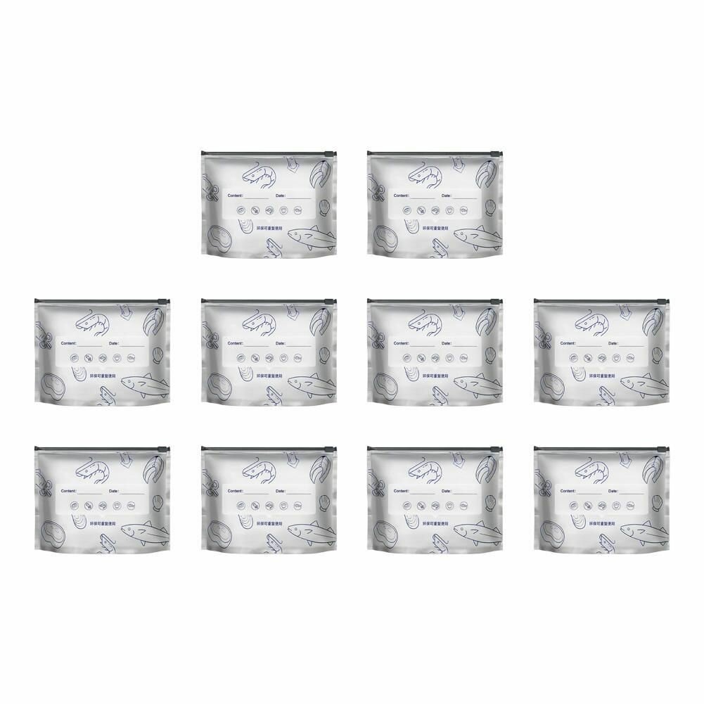 10/30 шт. Антибактериальные пакеты для хранения продуктов из алюминиевой фольги, пакеты с застежкой Ziplock