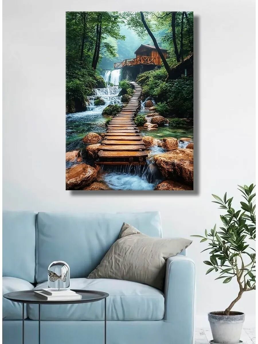 Картина "Спокойствие природы", для интерьера 30х40см 1шт.