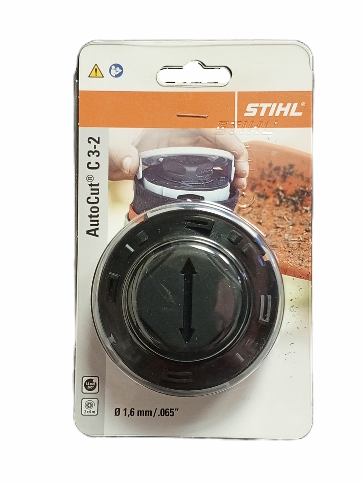 Вставка катушки со струной AutoCut C 3-2, 1,6 мм x 4 м