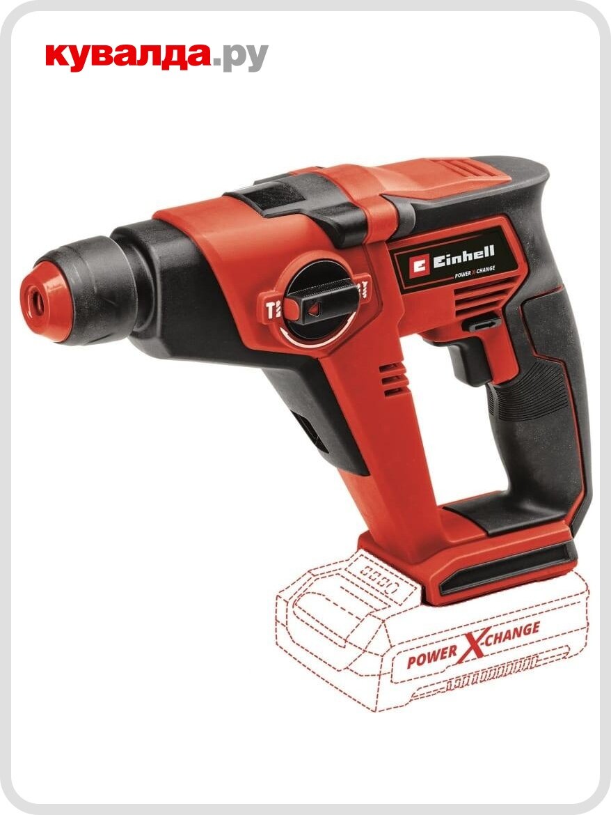 Перфоратор аккумуляторный EINHELL PXC TE-HD 18/12 Li-Solo