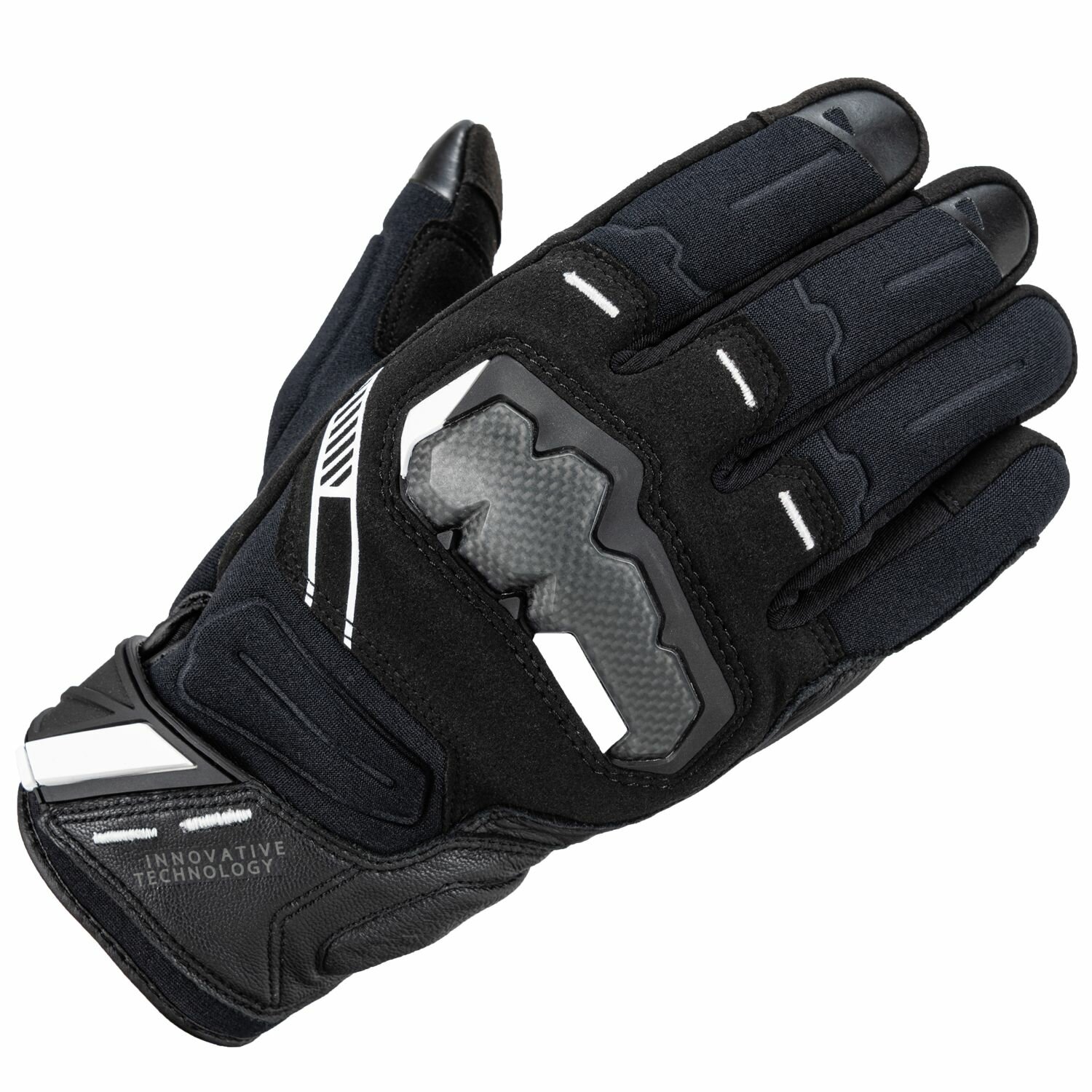 Мотоперчатки комбинированные Taichi ARMED WINTER Black/White, L