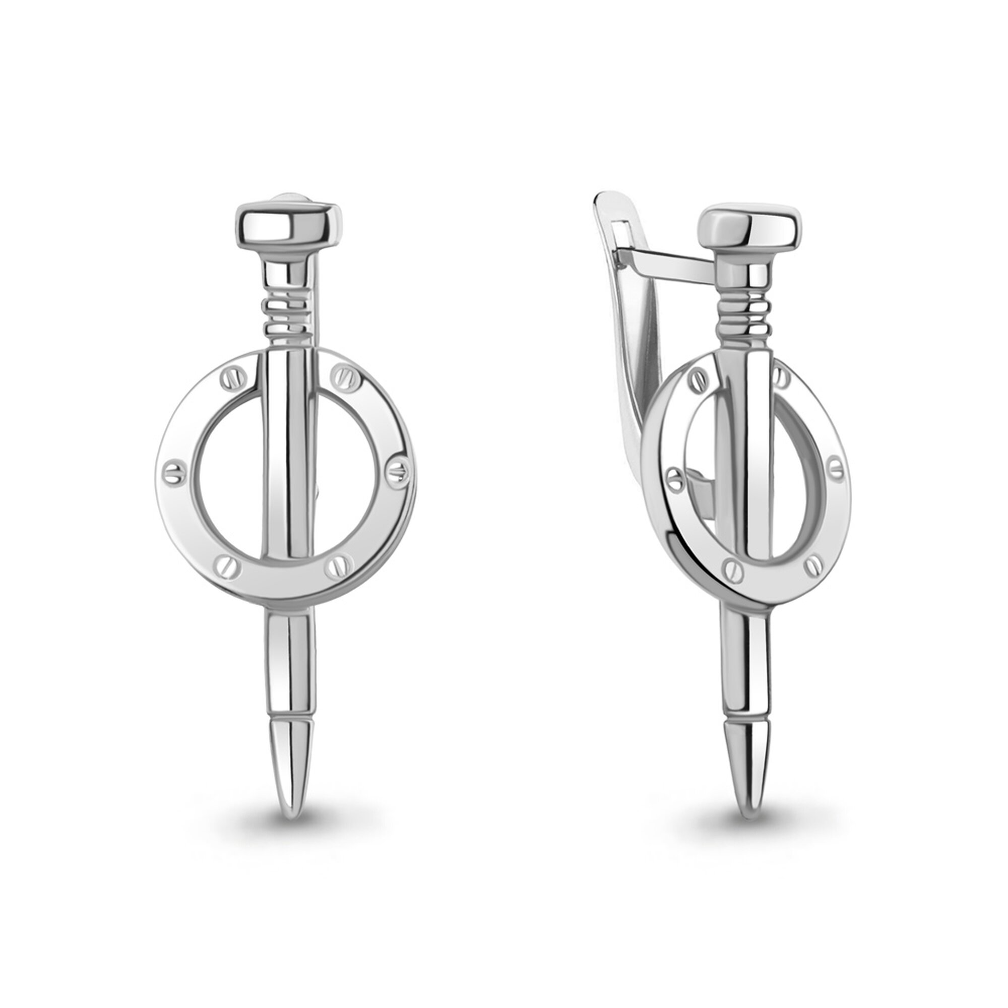 Серьги Diamant online, серебро, 925 проба, родирование