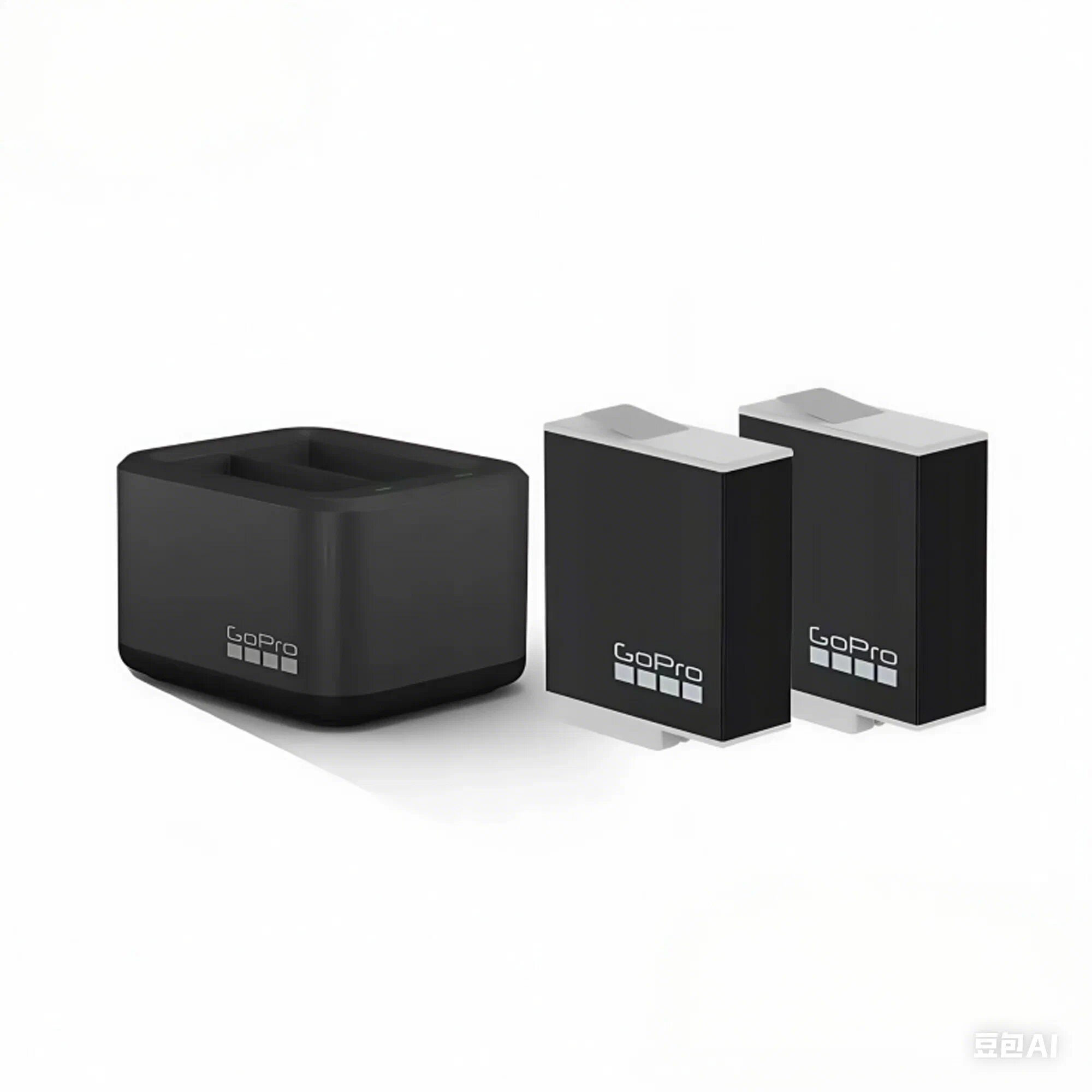 Зарядное устройство с двумя батареями GoPro с двумя аккумуляторами Enduro для HERO12, HERO11, HERO10, Black