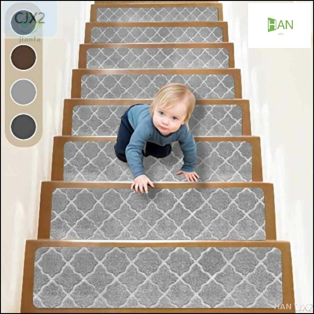 Эксклюзивные противоскользящие покрытия для ступеней 10 штук в светлосером тоне