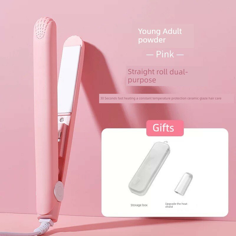 Мини-портативный выпрямитель для коротких волос, для выпрямления челки, завивки внутрь и придания объема, специально