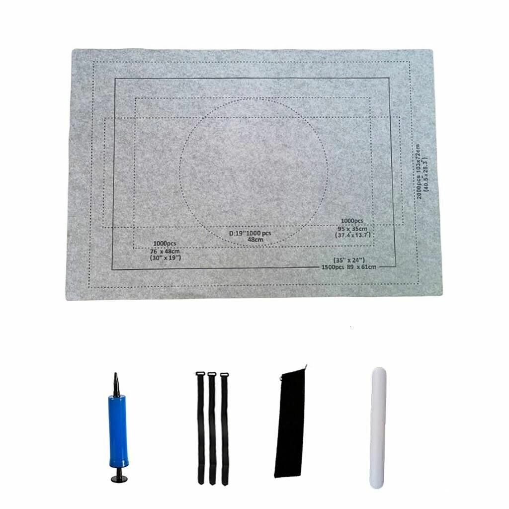 Коврик для хранения пазлов 1500/2000/3000 деталей, Серый - комплект из 2000 шт.