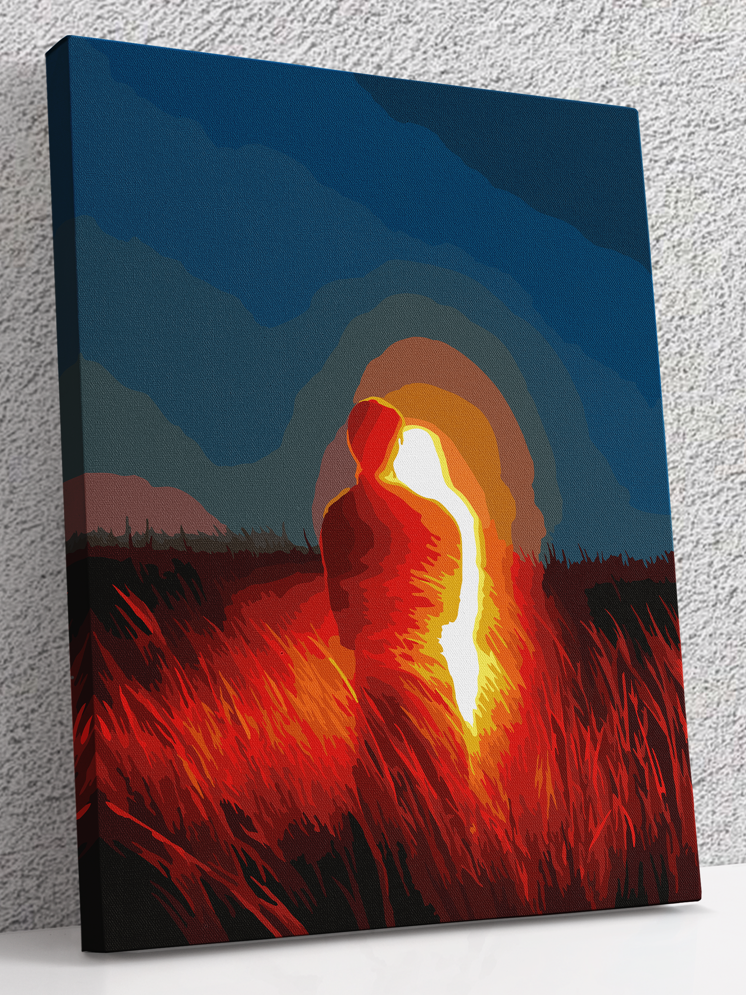 Картина по номерам на холсте с подрамником «Аура» 40х50, любовь и пара