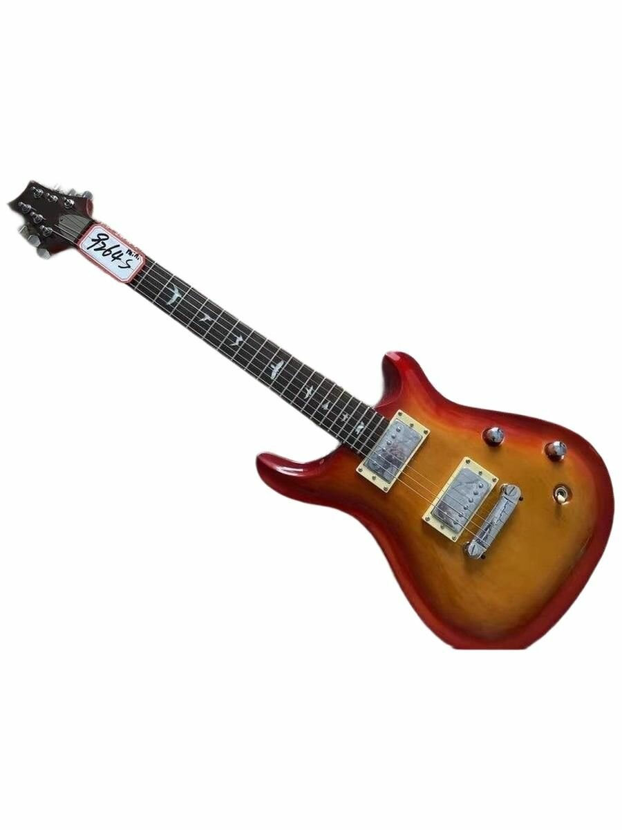 Детская электрогитара Mini (стиль PRS), Китай, складской товар: корпус с кленовым топом, два хамбакера, подходит для обучения. Имеет незначительные косметические дефекты