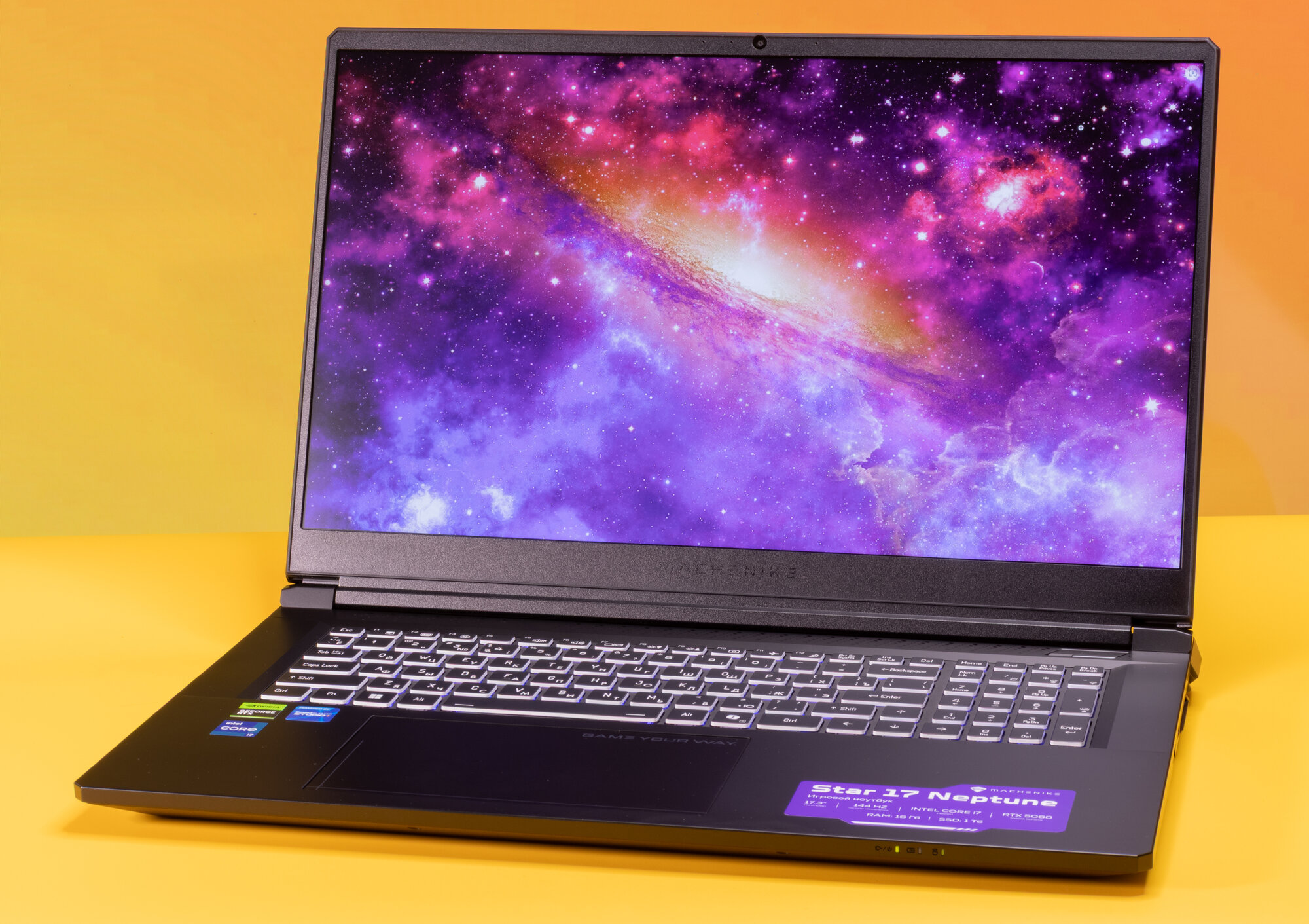 Ноутбук игровой Machenike Star 17 Neptune 17.3" 144Hz / i7-13620H / RAM 16GB DDR5 / RTX 5060 / SSD 1 ТБ / Windows 11