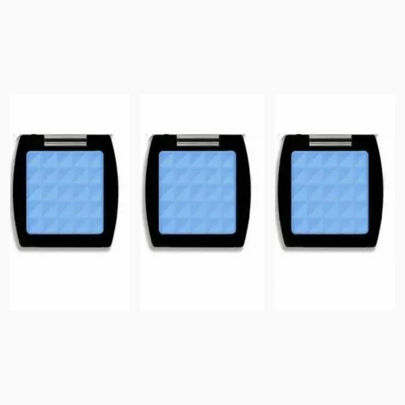 Farres cosmetics Тени для век перламутровые №62 нежно-голубой неон, 3 шт