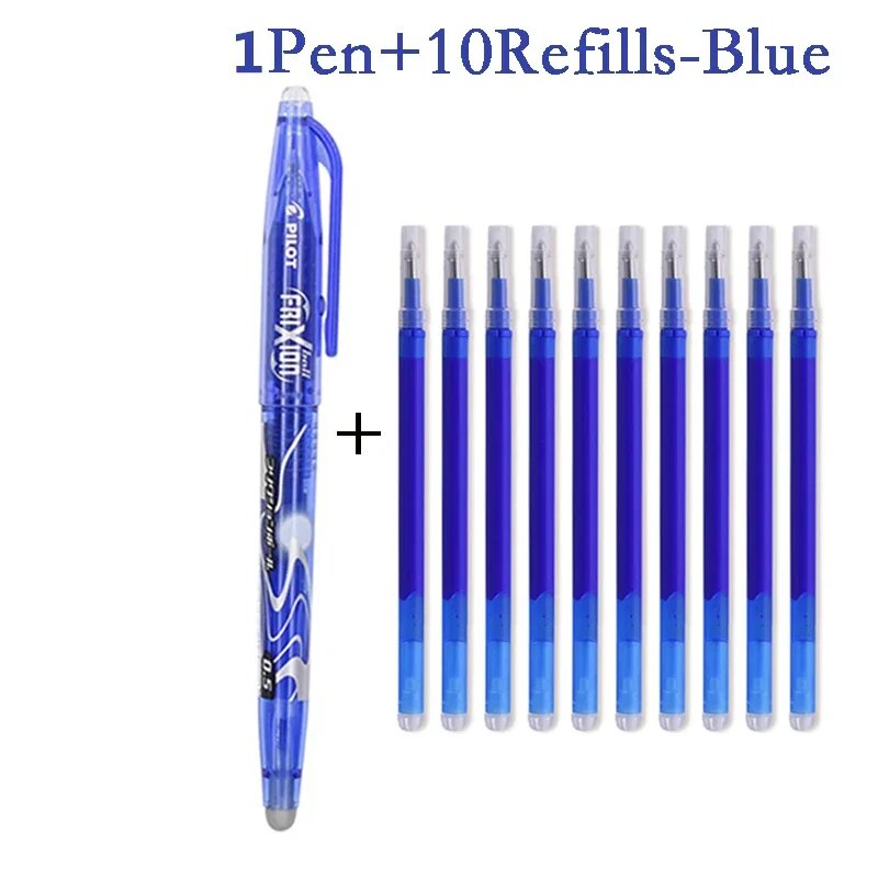 Pilot Frixion, 1 ручка + 10 перезаполнений, синий
