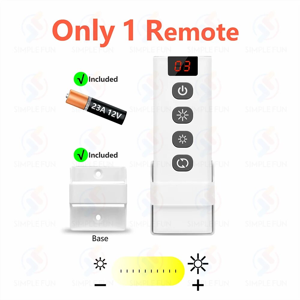 Беспроводной диммер SLMPLEFUN 433 МГц Only 1 Remote