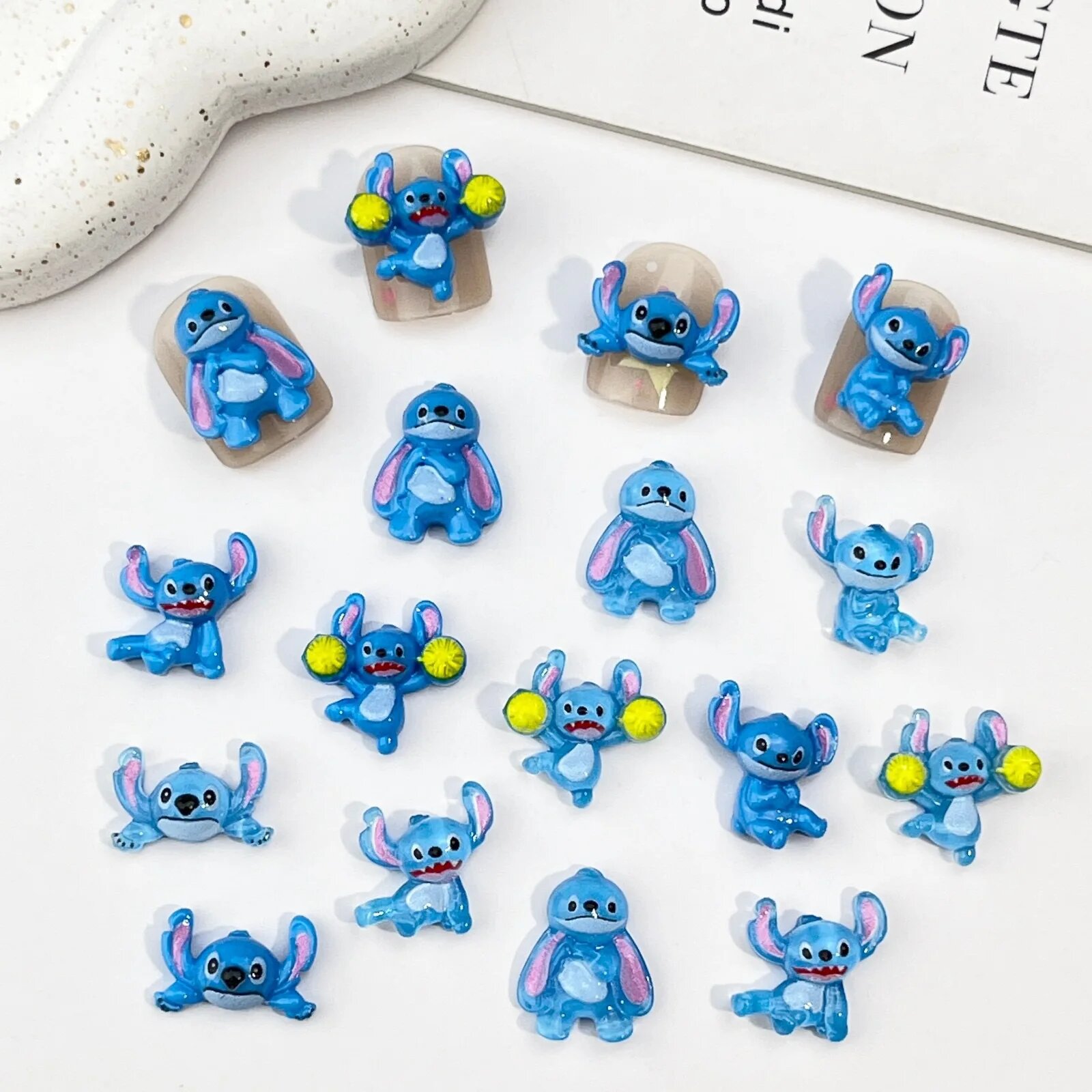 Миниатюрные фигурки Stitch из смолы, 30 шт, Цвет: Mixed payment
