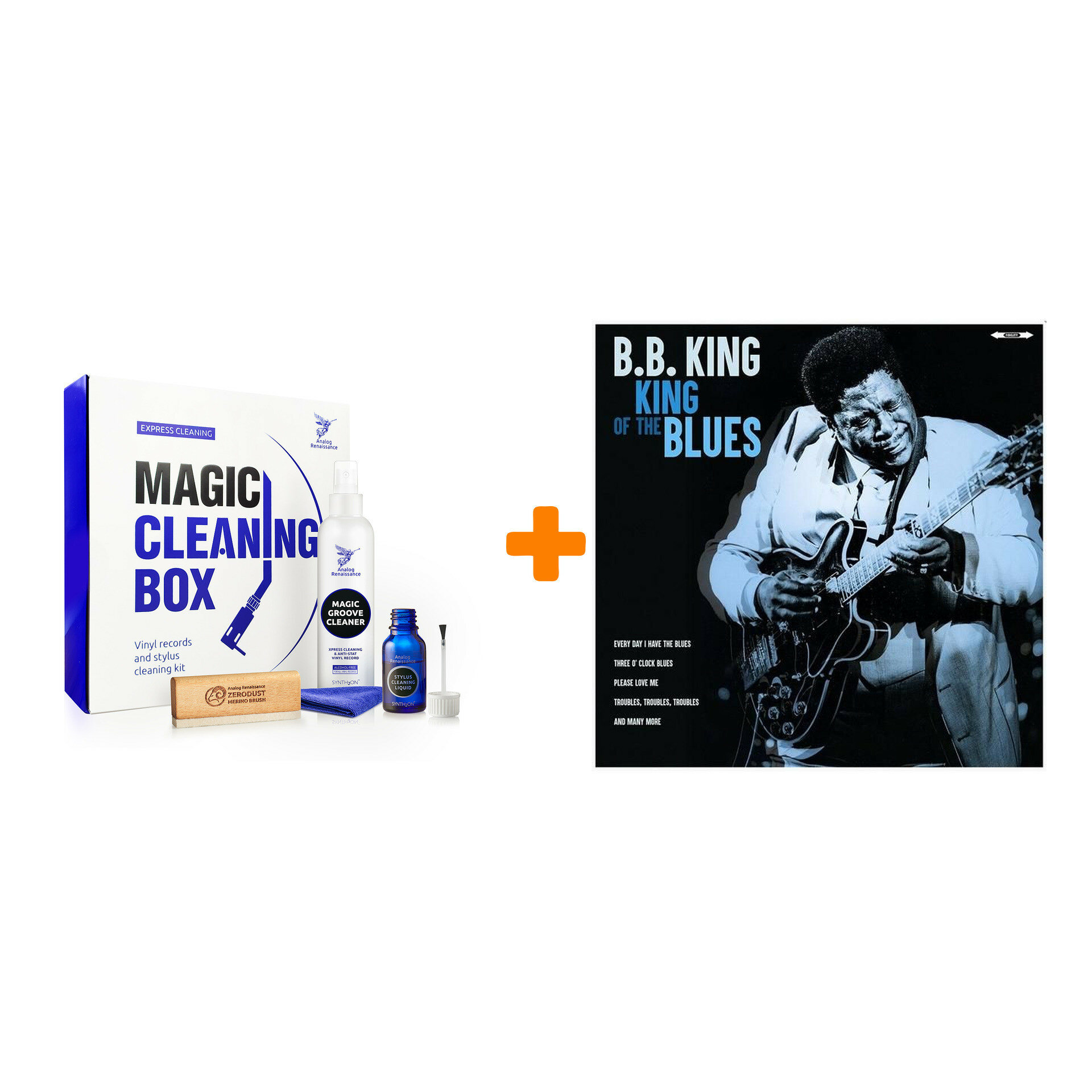 B.B.King King Of The Blues 2018 Reissue LP + Набор по уходу за винилом Magic Cleaning Box