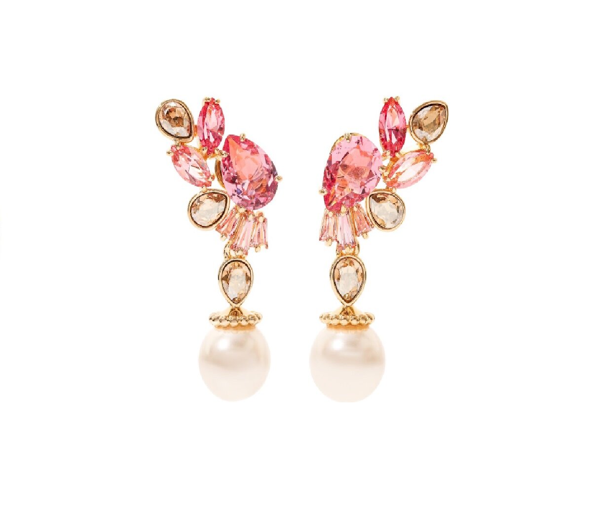 Серьги, искусственный камень, кристаллы Swarovski, кристалл