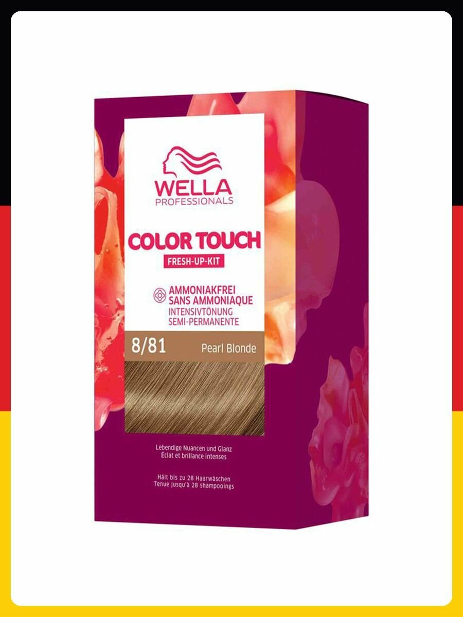 Краска для волос Color Touch Fresh-Up Kit 8/81, светло-русый, перламутровый, пепельный