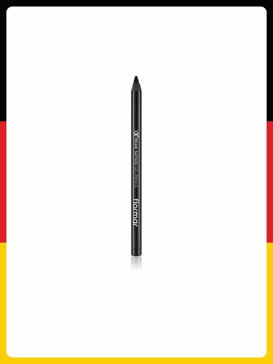 Карандаш для глаз Flormar Extreme Tattoo Gel Pencil waterproof gel pencil for the eyes 06 Onyx, 1,2 г