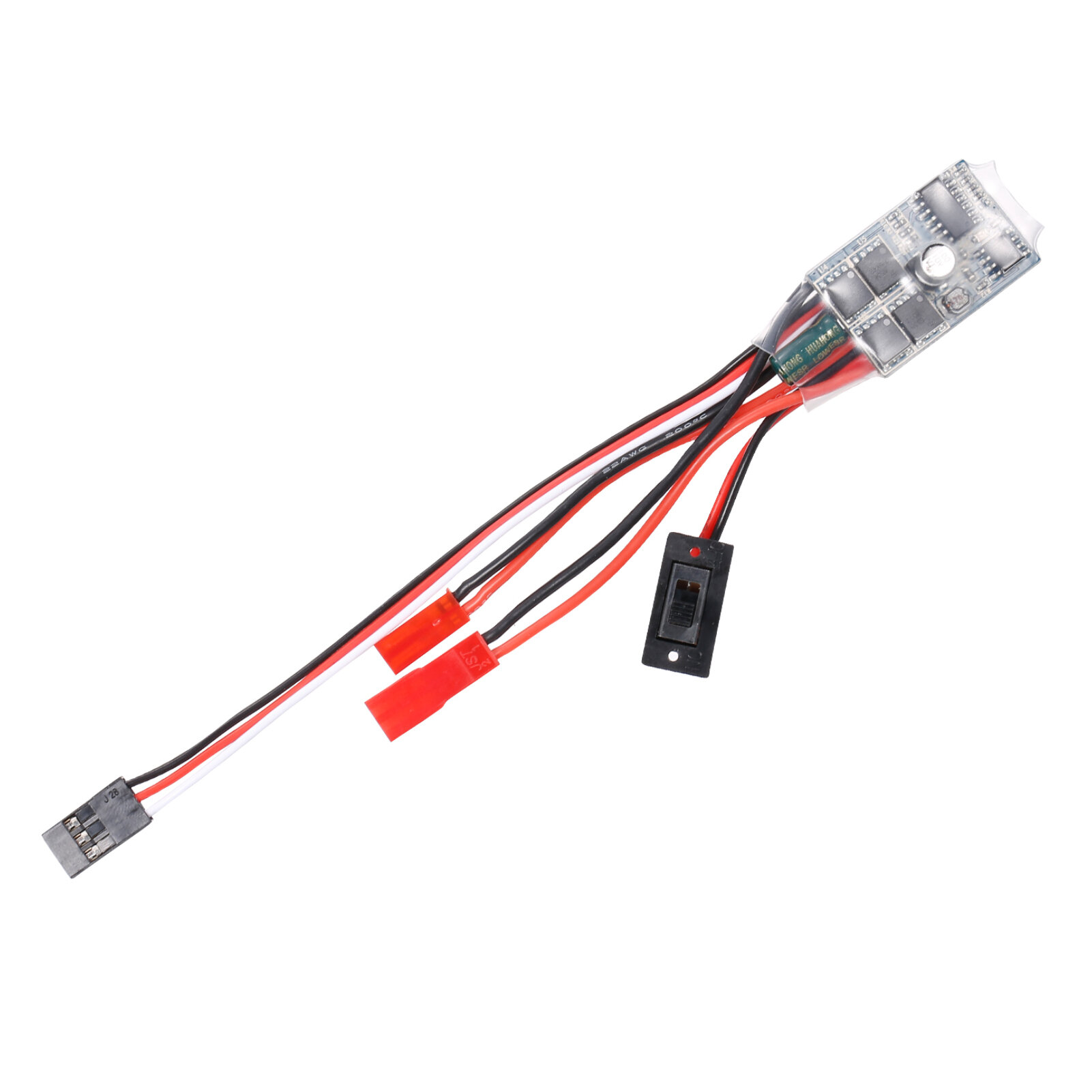 30A ESC Electric Speed Controller для 1/12 MN-D90 RC Crawler Car DIY Parts, 30A, 25A<30s, 50A<5s, 80A, 3.0-8.4V, PPM, 2KHz, 28*18*8mm, 10g