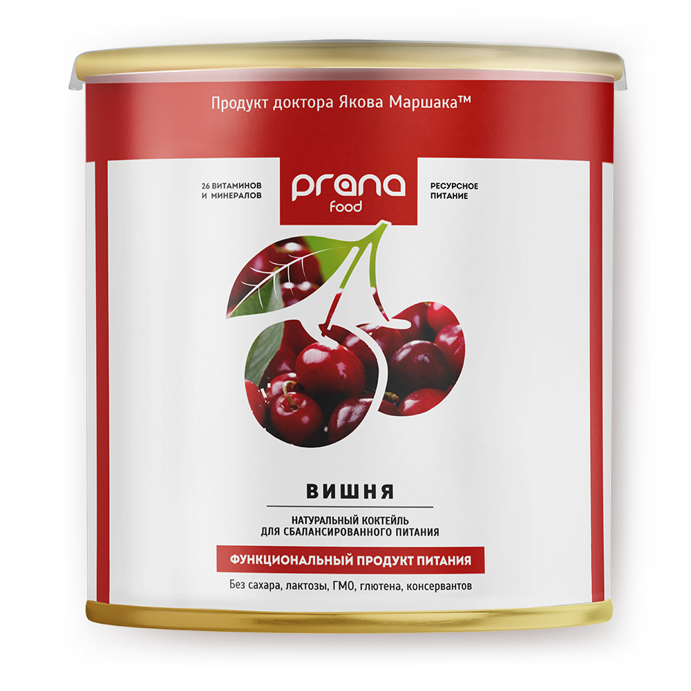 Функциональный белковый коктейль для похудения PRANA food Прандиа Лаб — вишня, 300г
