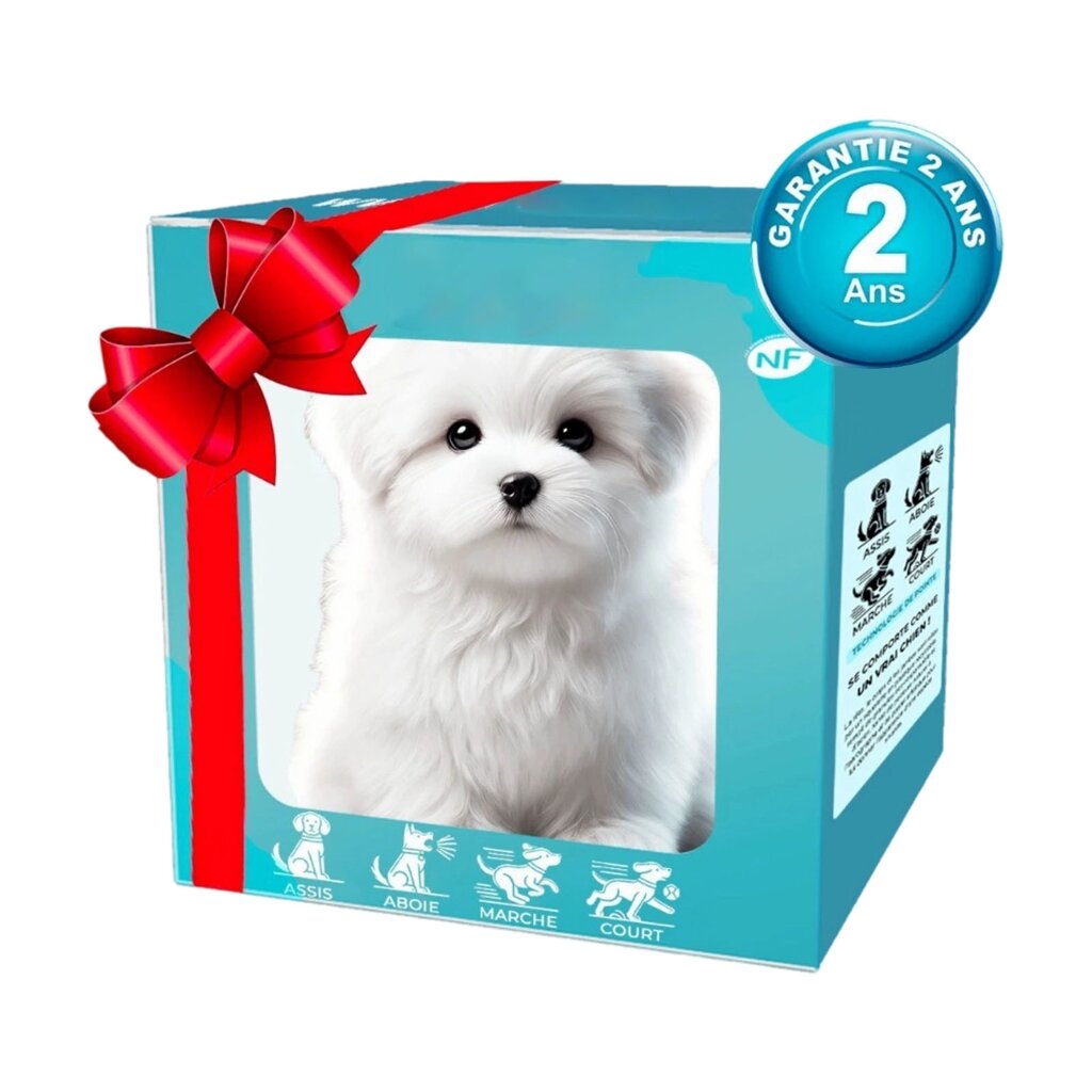 Умный реалистичный робот-щенок, интерактивная плюшевая собака с ходьбой и лаем