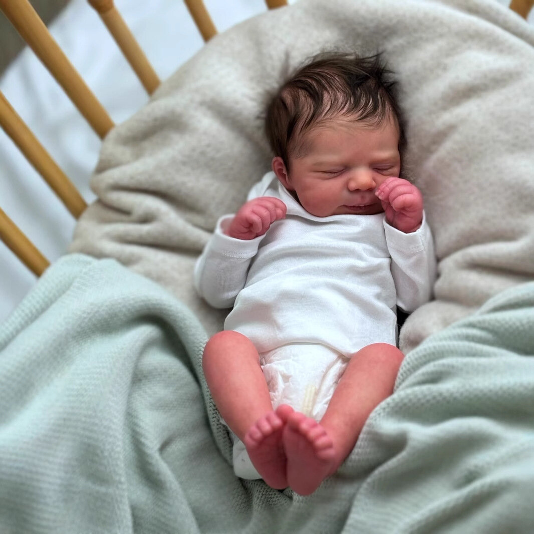 Кукла для купания 48 см, кукла-имитатор новорожденного, кукла Паскаль «Возрождение».