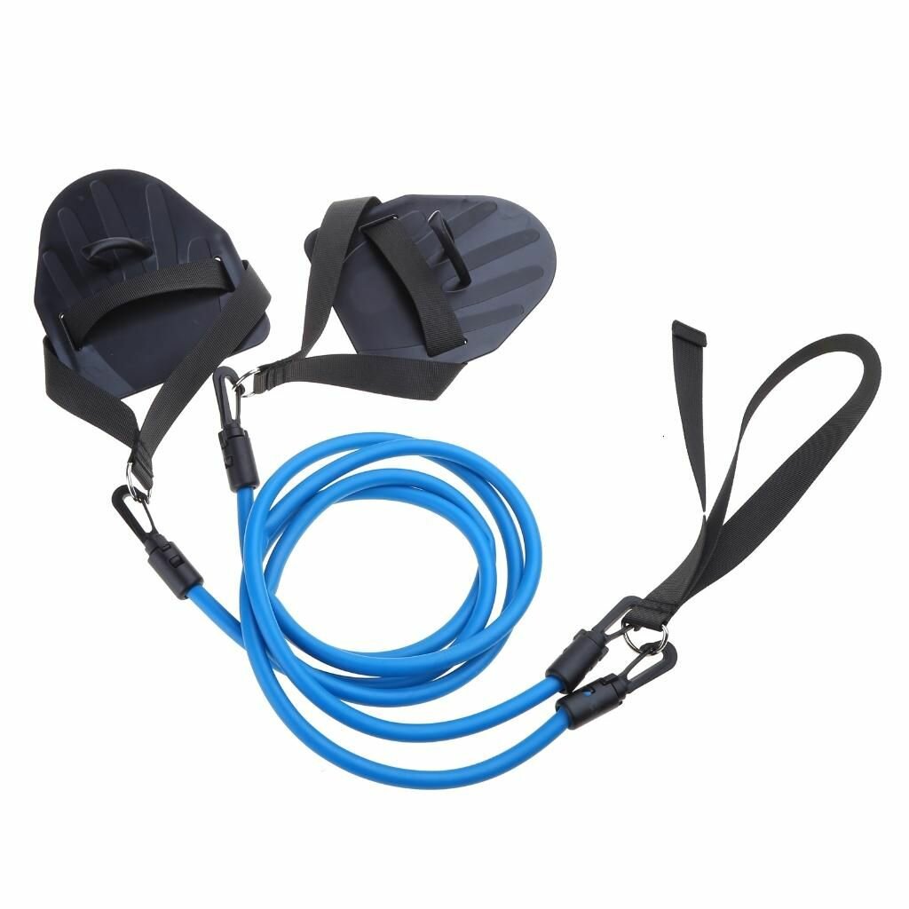 Тренажер для плавания с эспандером, Синий