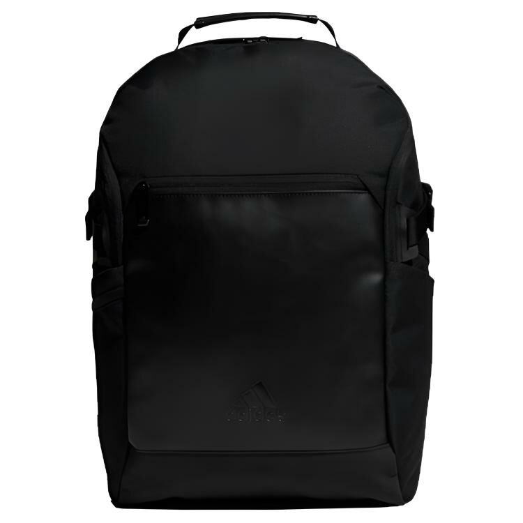 Рюкзак унисекс Adidas кожаный с полиэстером стандартный, черный